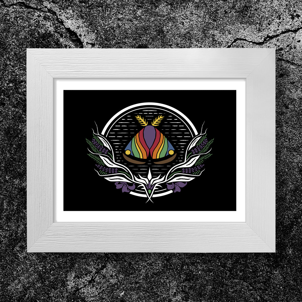 Pride Moth Art Print – Crowglass Design